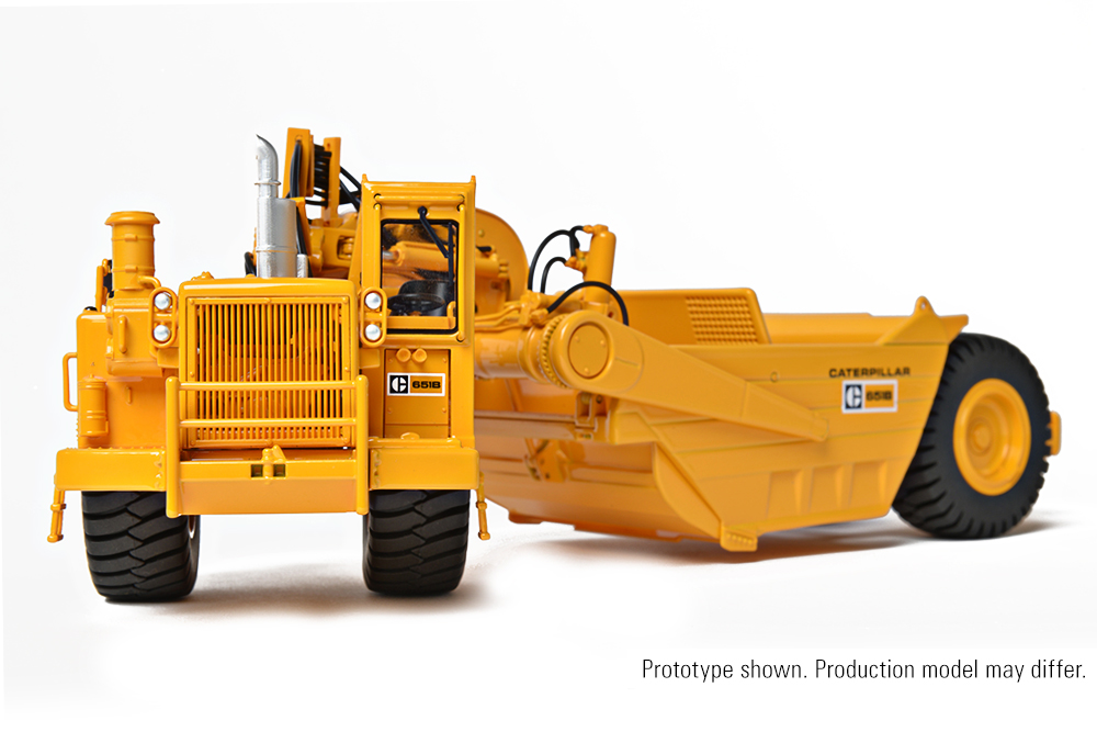 1:48 Cat® 651B Wheel Tractor-Scraper – Die-Cast - Classic Construction Models