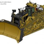 1:24 Cat® D11 Dozer - Die-cast - Classic Construction Models