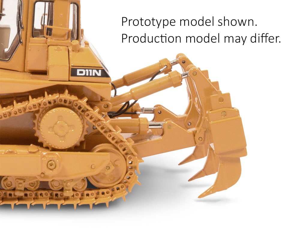 1:48 Cat® D11N Dozer with U-Blade & Multi-Shank Ripper - Die-cast ...